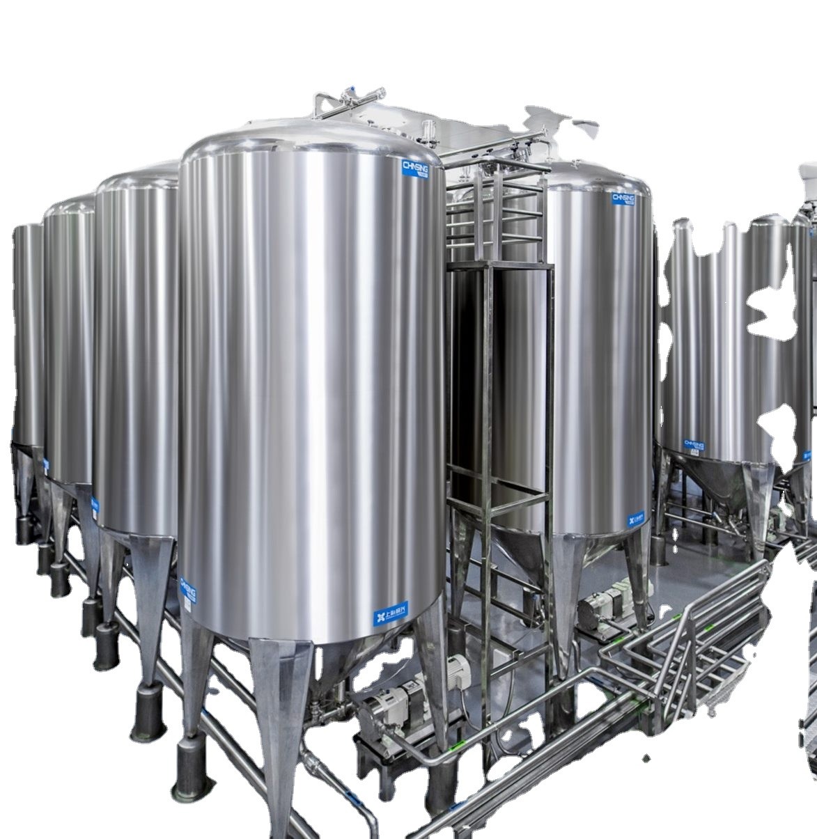 100-20000L Pharmaceutical Storage Tank 0.5 MPa Vertical Steel Storage Tank